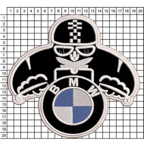 Embroidered Motorcycle Patch Embroidered Thermoadhesive Patch Etsy Bmw Motorrad Bmw Motorrad
