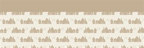 Whimsical House In Gender Neutral Border Vector Image