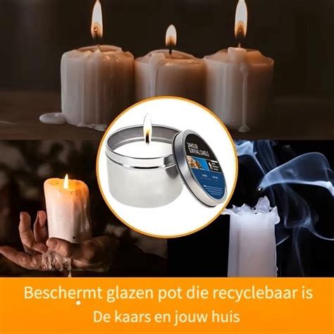 Noodpakket Noodkaarsen Set Van 4 96 Uur Brandtijd Perfect Voor Survival Kits Bol