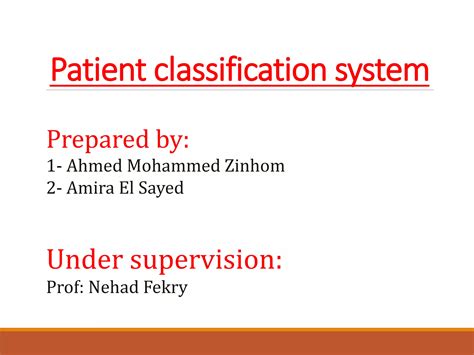 Patient Classification Systemstaffing Pptx