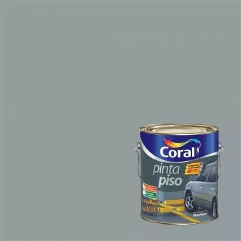 Tinta Pinta Piso Fosco Cinza Médio 36 Litros Coral Cinza Frete Grátis