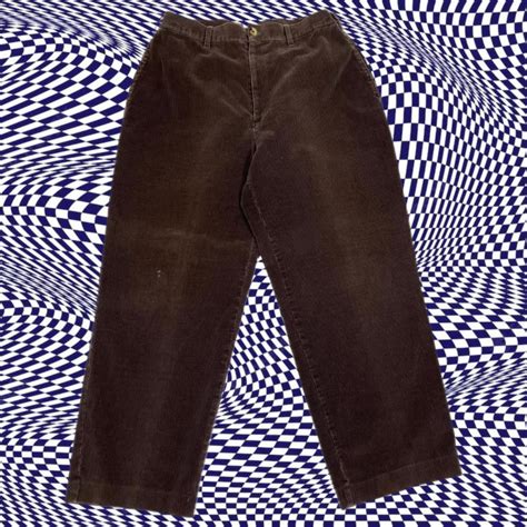 Vintage Tommy Hilfiger Baggy Corduroy Pants • Size Depop