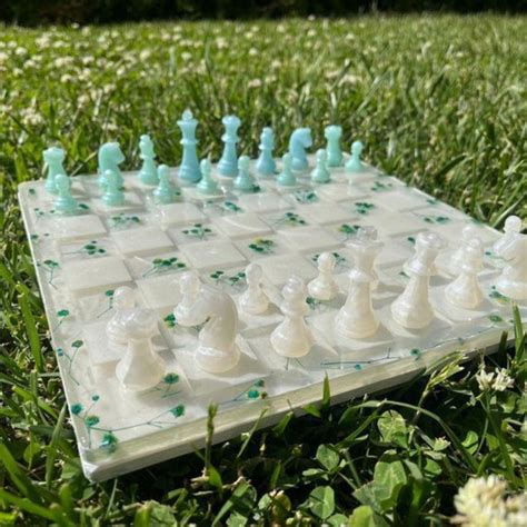 Jogo De Xadrez Em Resina Tabuleiro Elo Produtos Especiais