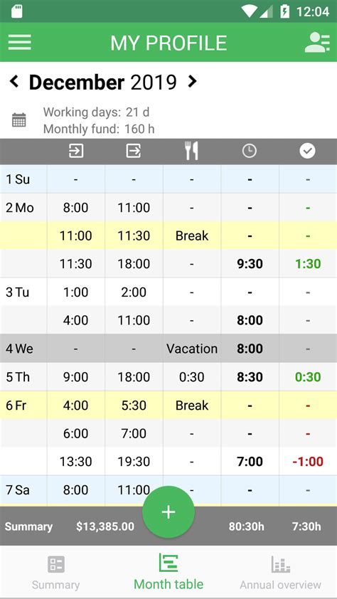 Working Timer Timesheet для Android — Скачать