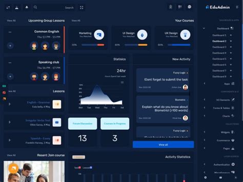 LMS Dashboard Education Learning Management System Bootstrap UI Kit