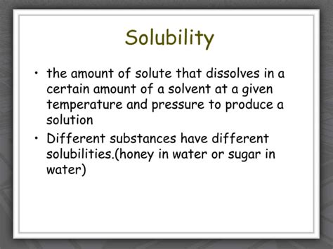 Solubility And Mixturespptx