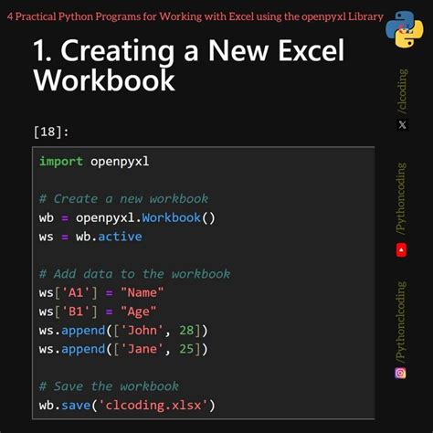 4 Practical Python Programs For Working With Excel Using The Openpyxl