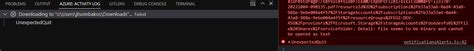 Unexpectedquit Message Trying To Download From Storage Account · Issue 1176 · Microsoft
