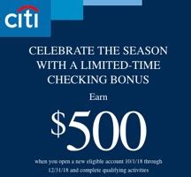 Citibank 500 Checking Account Bonus 2018 — My Money Blog