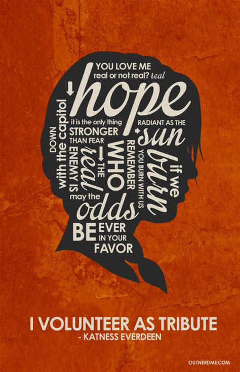 Hunger Games Inspired Quote Poster By Outnerdme On Deviantart