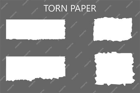 Premium Vector Torn Paper Vector Template Note Reminder Paper Vector Set Reminder Paper Sheets