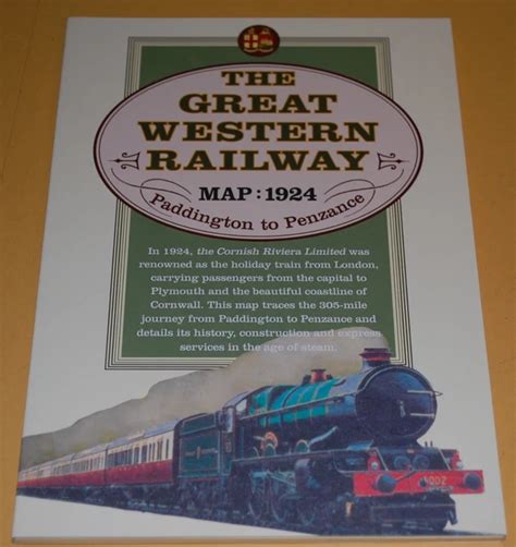Great Western Railway Map 1924 By Old House Books And Maps £099