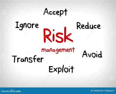 Risk Management Mind Map Ignore Accept Avoid Reduce Transfer And