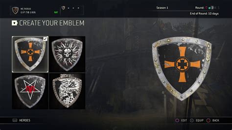 For Honor Templarcrusader Cross Emblem Tutorial Youtube