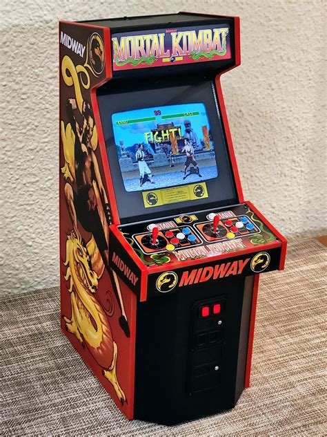 1 4 Scale Mortal Kombat Arcade Cabinet Etsy