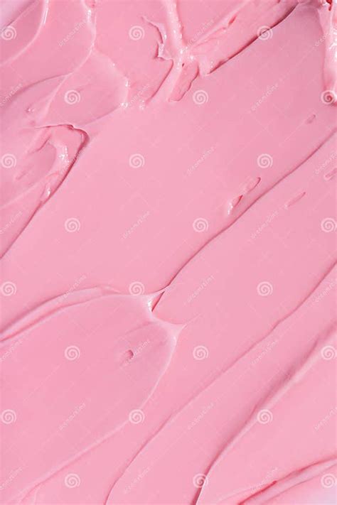 Background Swatch Texture Of Pink Cream Cray Kaolin Or Lipstick Cosmetics For Face And Body
