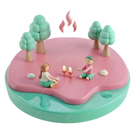 A Small Round Cake With A Pink And Green Top That Says Quot The Number 3 Quot On It Premium Ai