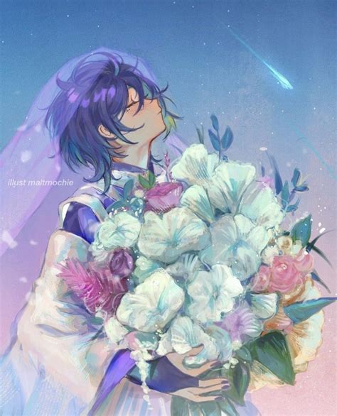 Genshin Impact Kunikuzushiscaramouche Wanderer Art Anime Art Art