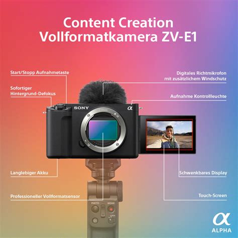Sony Alpha Zv E1 Gehäuse Foto Erhardt