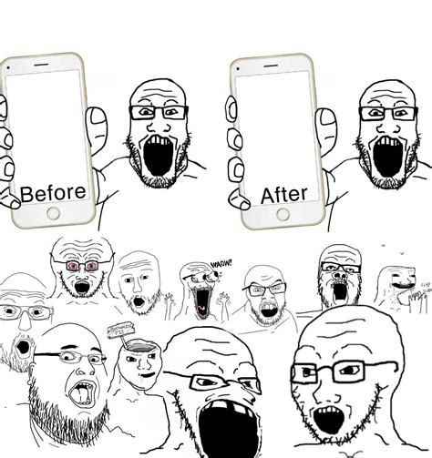 Before And After Soyjack Reaction Template Wexample R