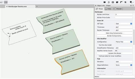 Hardscape Curved Edge Facets Site Design Vectorworks Community Board