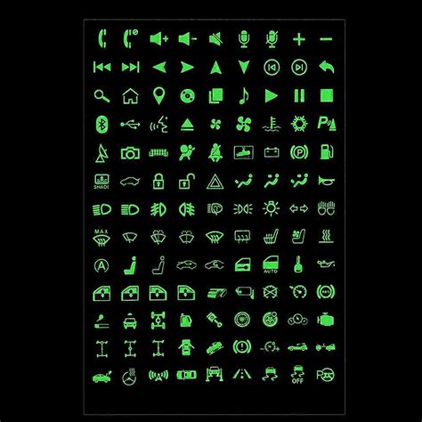 Multifunction Button Stickers Car Luminous Sticker Car Light Stickers