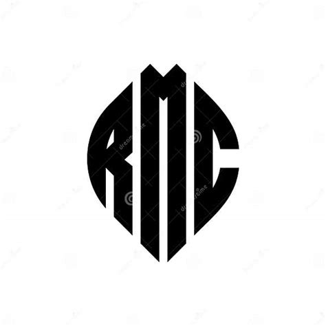 Rmc Circle Letter Logo Design With Circle And Ellipse Shape Rmc