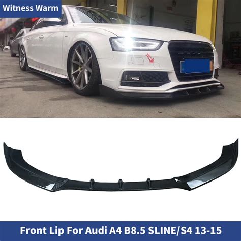 Car Styling Carbon Fiber Auto Racing Front Bumper Lip Spoiler For Audi