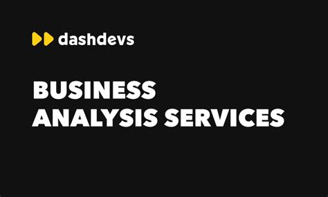 Business Analysis Services Dashdevs