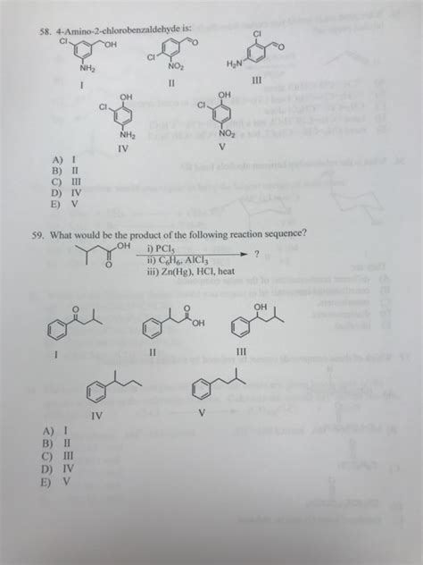 solved 58 4 amino 2 chlorobenzaldehyde is nh2 h2n cl ci