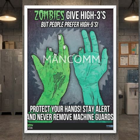 Zombie Safety Poster Series Mancomm