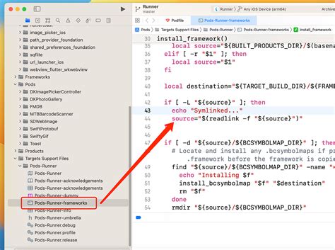 Ios Build Fail In Script Cp Embed Pods Frameworks” With Invalid Path Armando Couto 🇧🇷 Medium