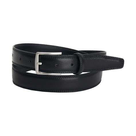 Zwarte Leren Smalle Riem Fantini Pelletteria