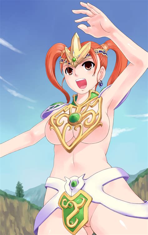 Rule 34 Areola Areolae Armor Bikini Armor Breasts Bule Dragon Quest