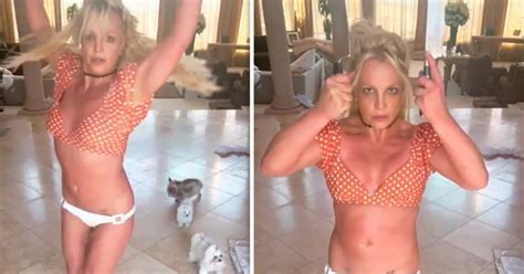 En Un Desconcertante Video Britney Spears Se Mostró Bailando Con