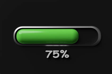 Premium Photo 75 Percent Loading In 3d Rendering Design