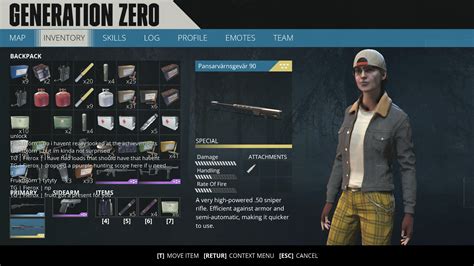 Generation Zero схемы одежды