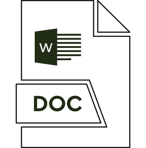 Doc File Format Icon Spacing In Objects 66500518 Png