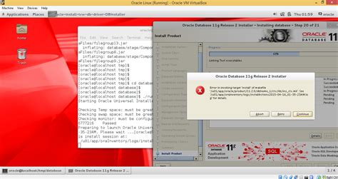 error in invoking target install of makefile oracle forums