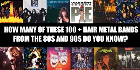 80s Hair Bands Collage