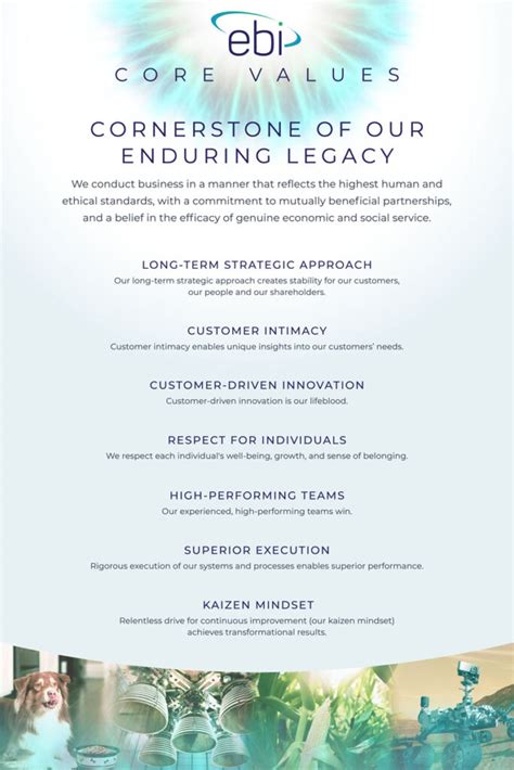 Ebi Core Values Ensign Bickford Industries