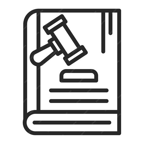 Premium Vector Law Book Vector Illustration