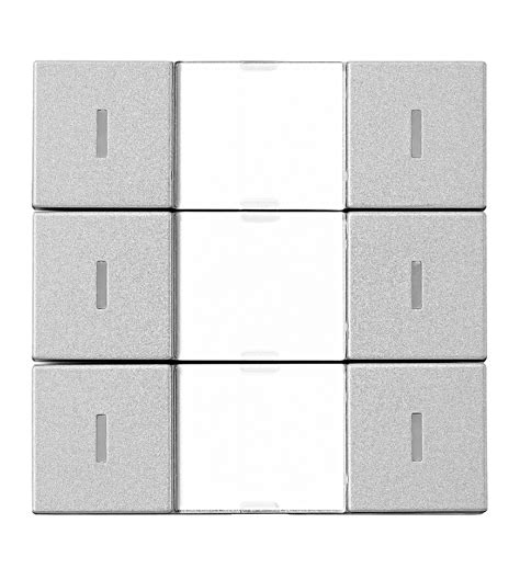 Knx Push Button 3 Fold With Status Led Silver Online Shop Schrack