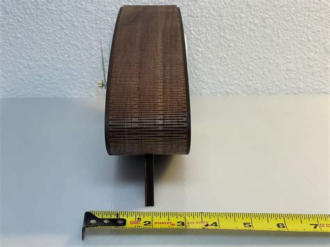 Mcm Style Desk Clock Blue Marble Etsy