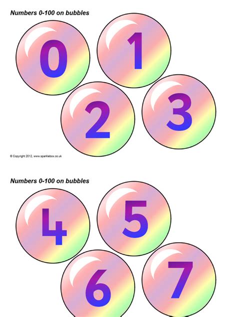 Numbers Bubles Pdf