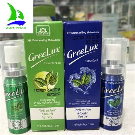 Xịt Thơm Miệng Thảo Dược 12ml Greelux Shopee Việt Nam