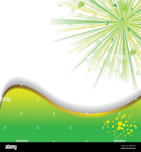 Green Background With Rays Stock Vector Image And Art Alamy