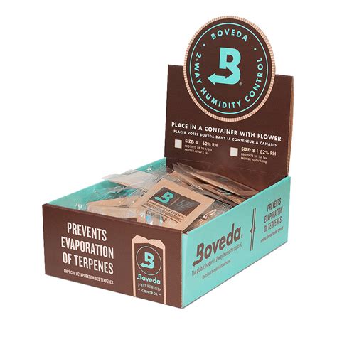 Boveda 2 Way Humidity Packs 125 Piece Box Most Trusted Smoke Shop