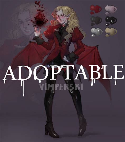 Adoptable Femboy Vampire Closed By Vimperski On Deviantart