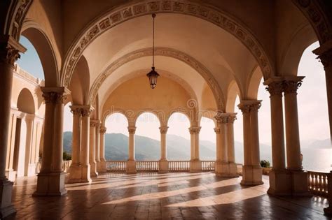 Classical Architectural Details White Arches And Columns Stock